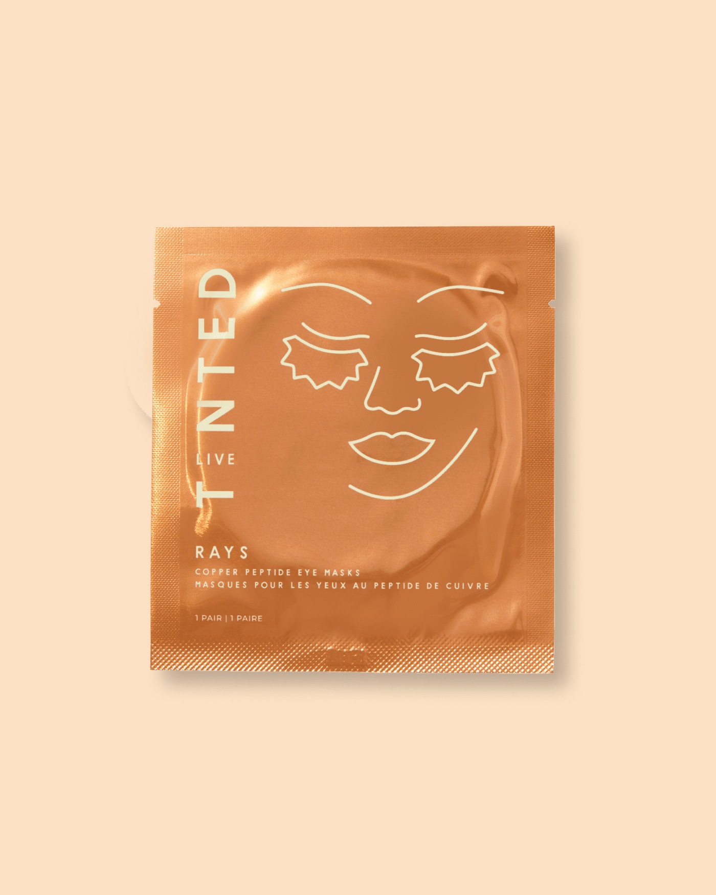 Live Tinted Rays Copper Peptide Eye Masks | Soko Glam