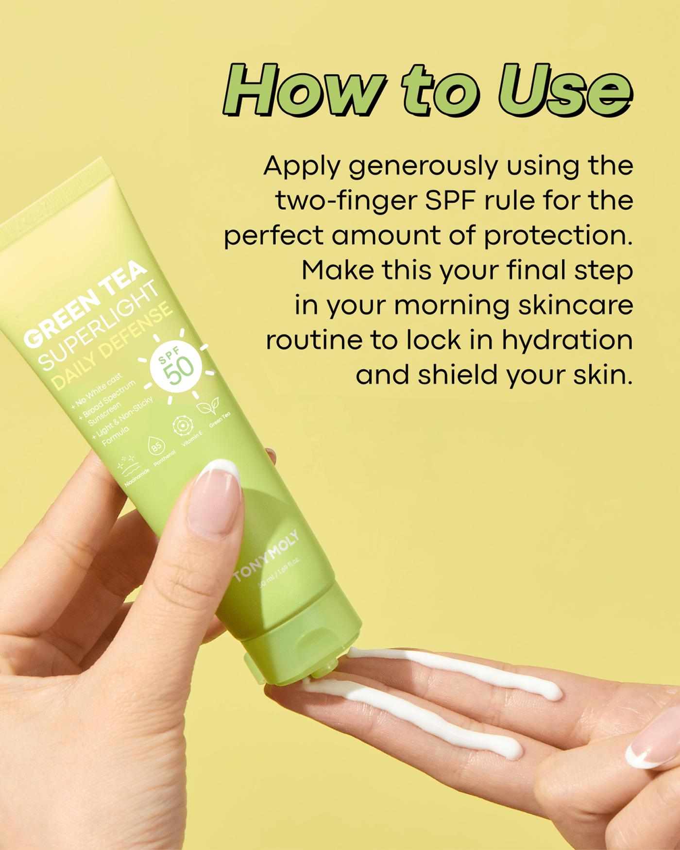 Tony Moly Green Tea Superlight Daily Defense Sunscreen SPF 50 | Soko Glam
